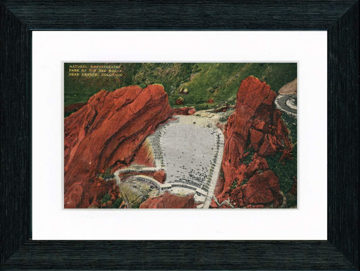 Red Rocks Amphitheater - June 22, 1951 - Vintage Postcard – Paleogreetings